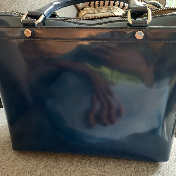 Iacucci | Bags | Iacucci Italian Leather Blue Tote Hand Bag New | Poshmark